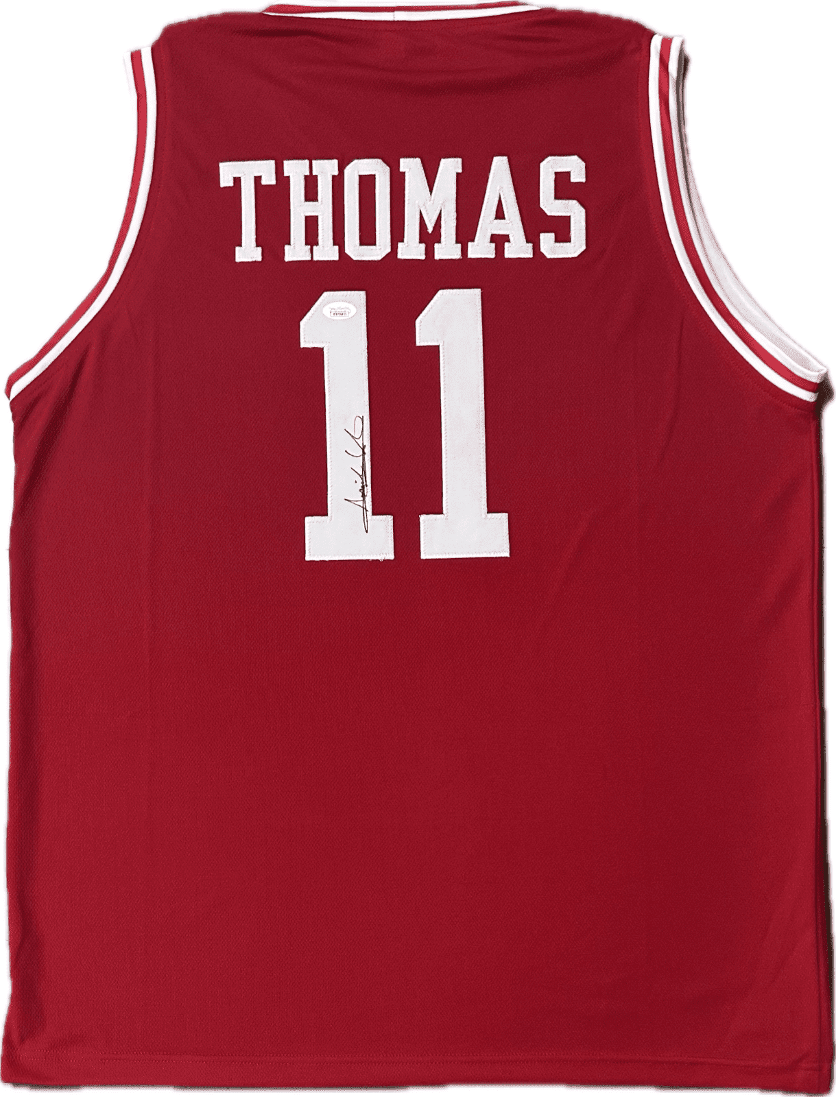 Isiah Thomas Signed Autographed Custom Red/White Jersey JSA Authentic ...