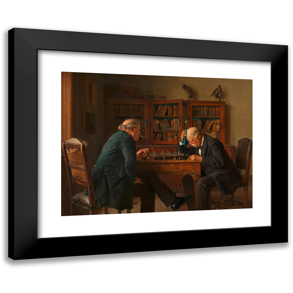 Isidor Kaufmann 14x12 Black Modern Framed Museum Art Print Titled - The ...