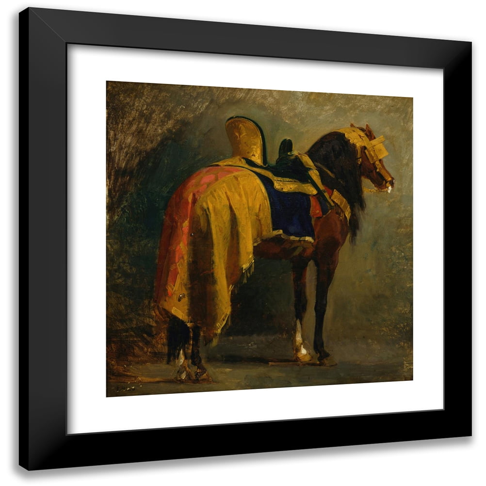 Isidore Pils 15x15 Black Modern Framed Museum Art Print Titled - Horse ...