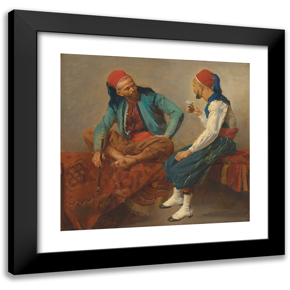 Isidore Pils 16x15 Black Modern Framed Museum Art Print Titled - Two ...