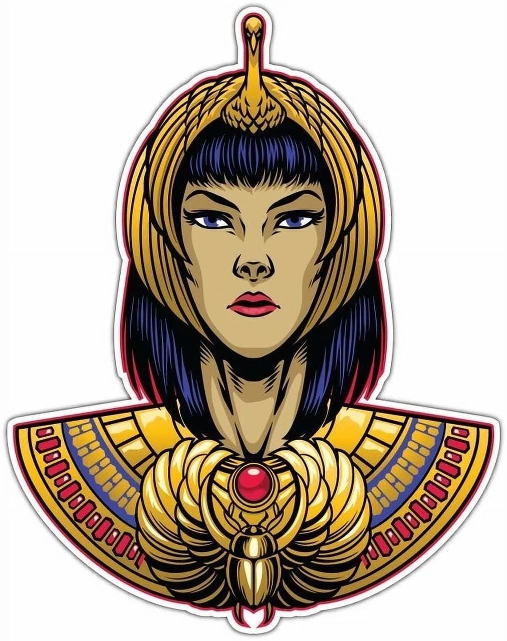 Isis Of Egyptian Goddes Head Car Stickerphone Decal Water Bottle ...