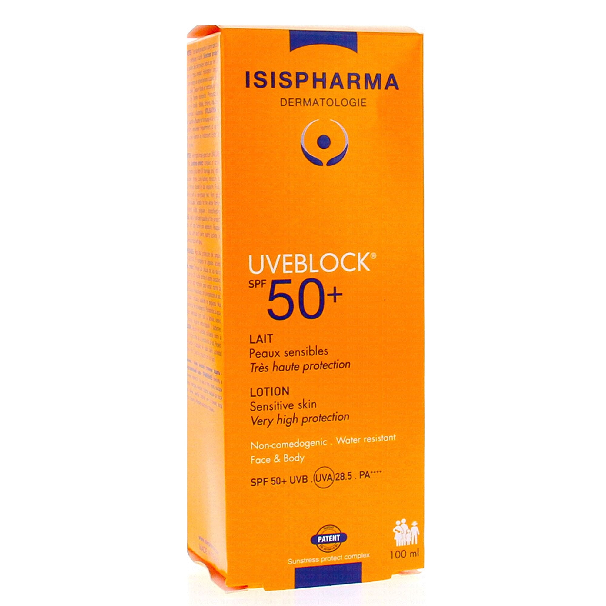 Isis Pharma Uveblock SPF 50+ Lotion 100 ml - Walmart.com