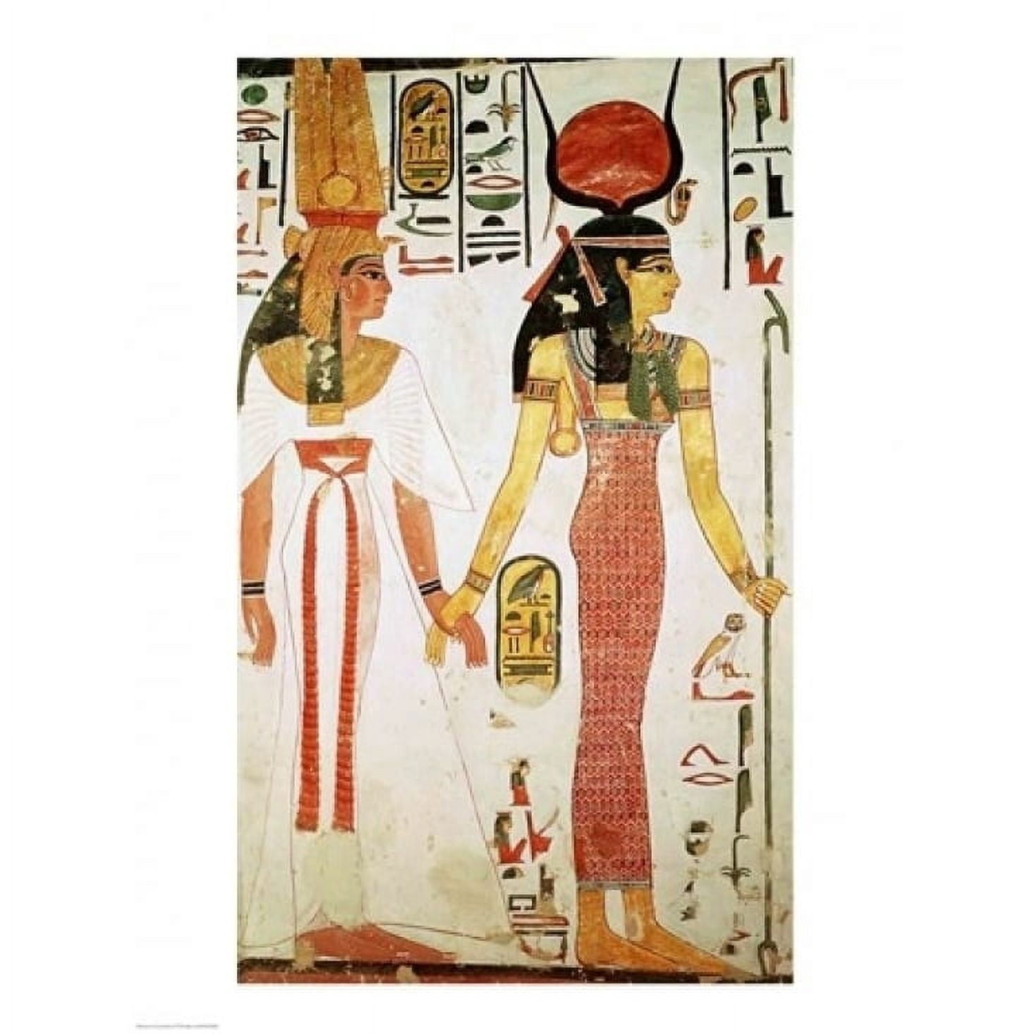 Isis and Nefertari from the Tomb of Nefertari Poster Print - Walmart.com