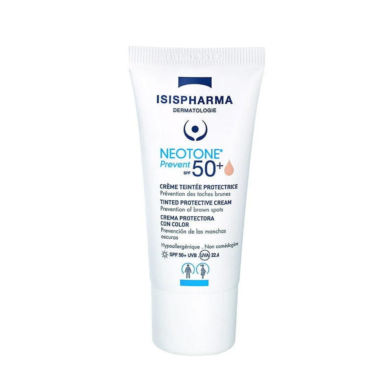Isispharma Neotone Prevent Tinted SPF 50 Cream 30 ml - Light - Walmart.com