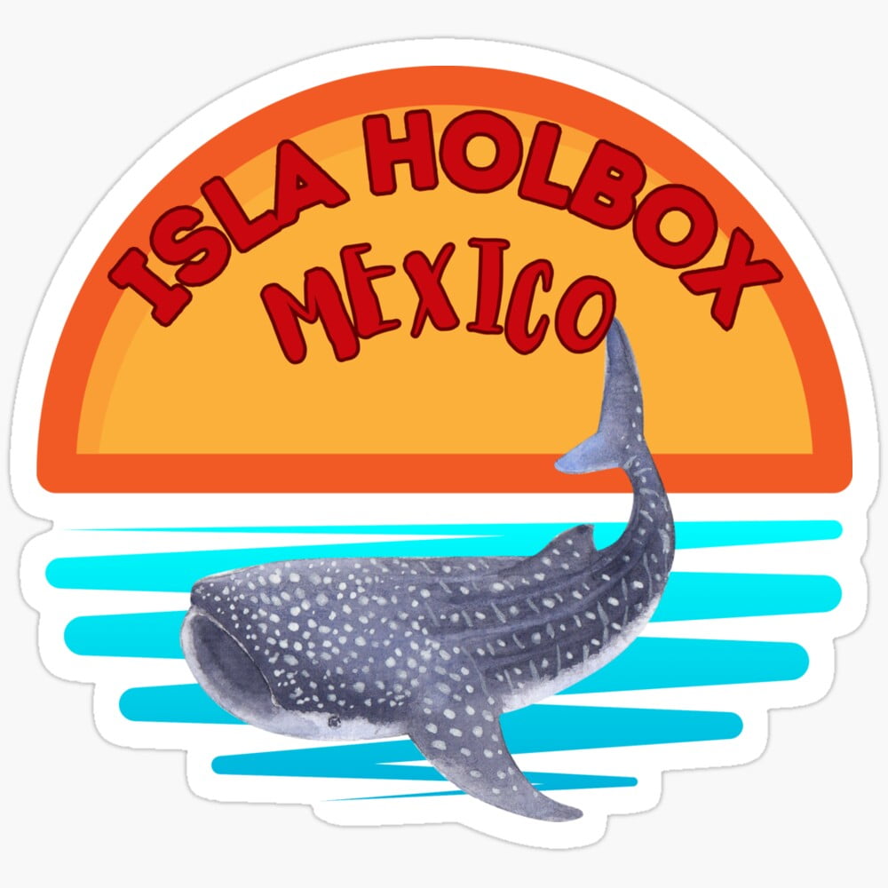 Isla Holbox Mexico Sticker Phone Decal Water Bottle Stickers Car Decals ...