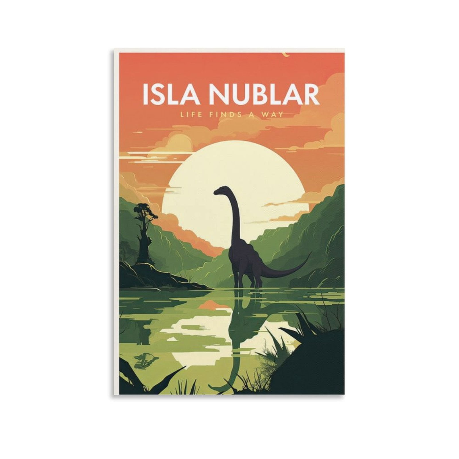 Isla Nublar Travel, Isla Nublar Poster, Isla Nublar Wall Art, Isla ...