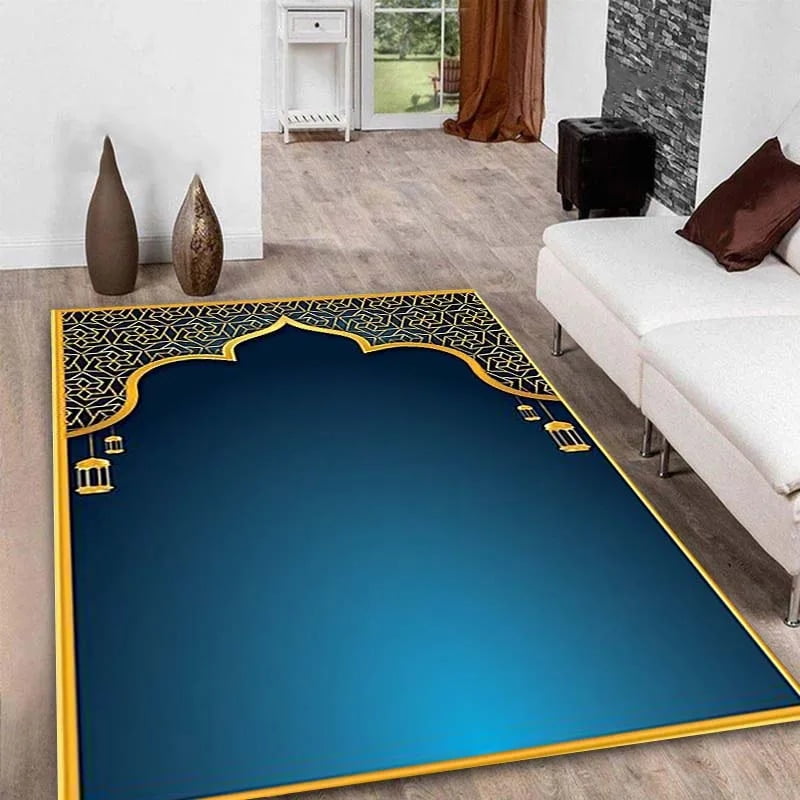Islam Festival Prayer Carpet Muslim Kneeling Poly Mat Ramadan Kareem ...
