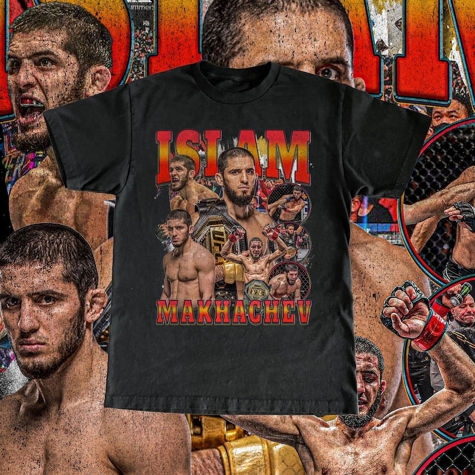 Islam Makhachev High Quality T Shirt Fan Dagestan Fighter Pound for ...