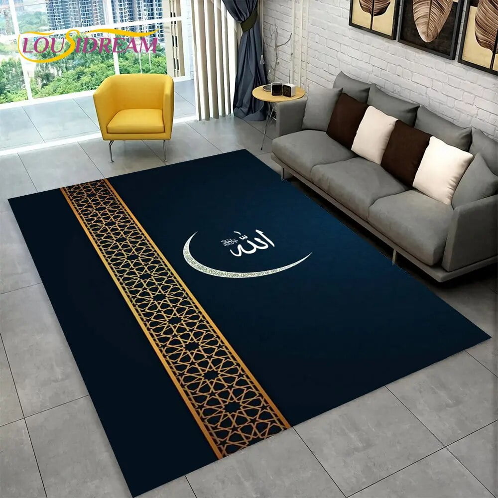Islam Muslim Portable Prayer Kneeling Poly Mats Carpet Rug for Living ...