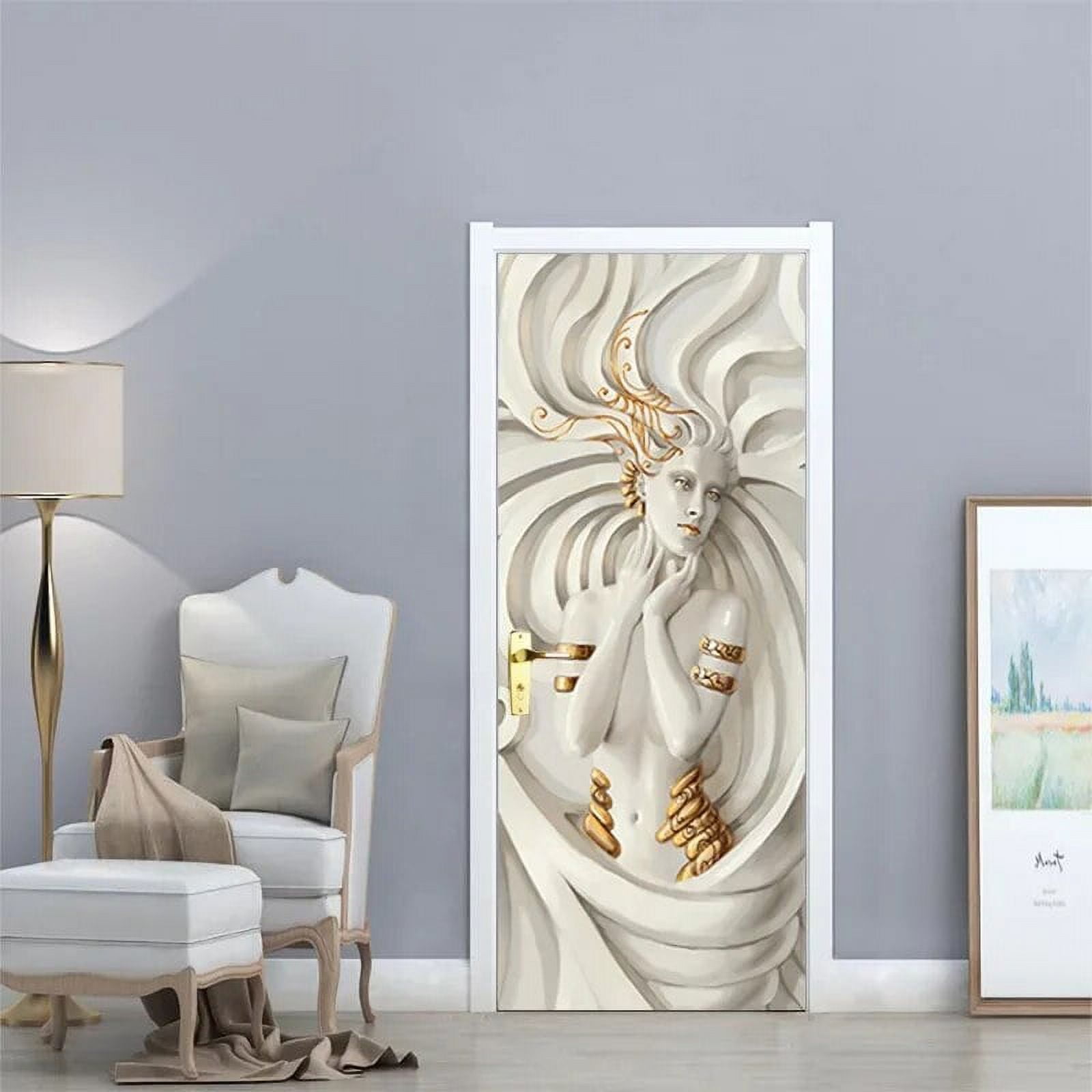 Islam Style Muslim Door Sticker Adhesive Religous Retro Door Arch ...