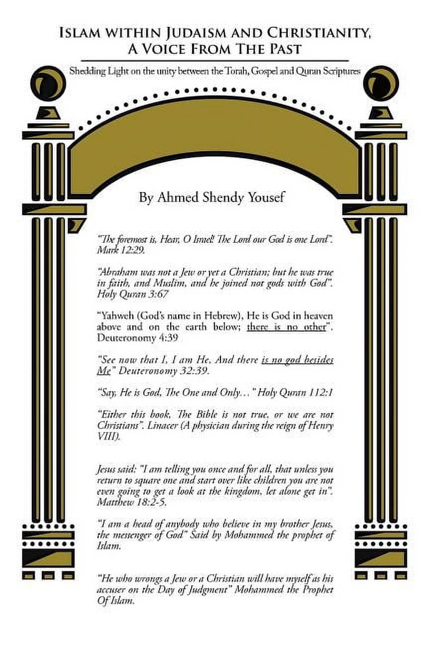 Islam Within Judaism and Christianity, a Voice from the Past: Shedding ...