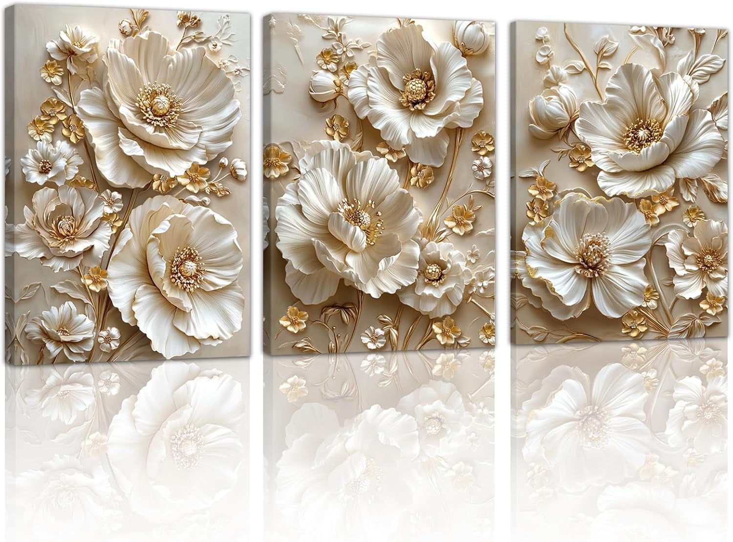 Islamic Canvas Wall Art Beige Ayatul Kursi Wall Pictures Quran Poster ...