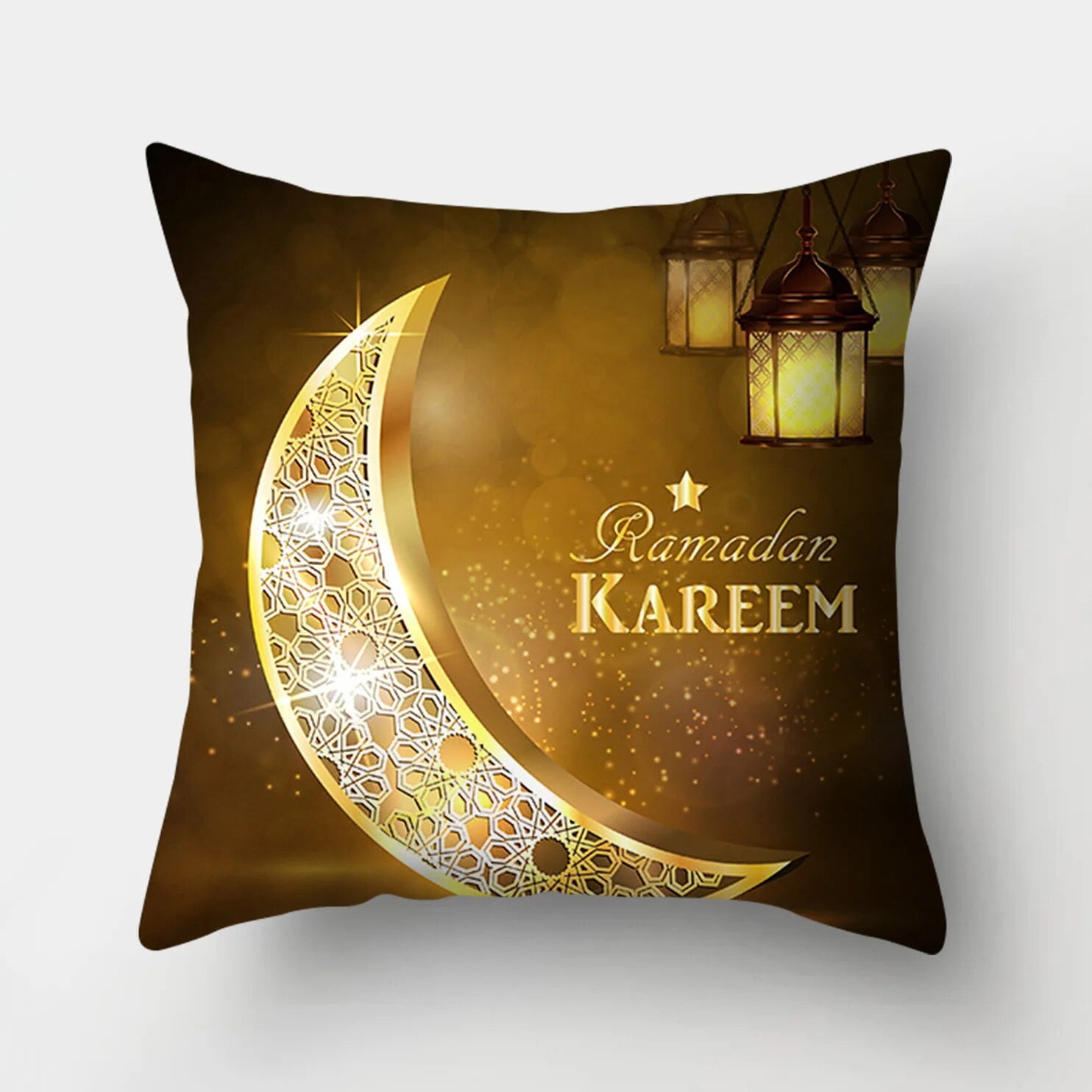 Islamic Eid Mubarak Decorations For Home Moon Cushion Cover Ramadan ...