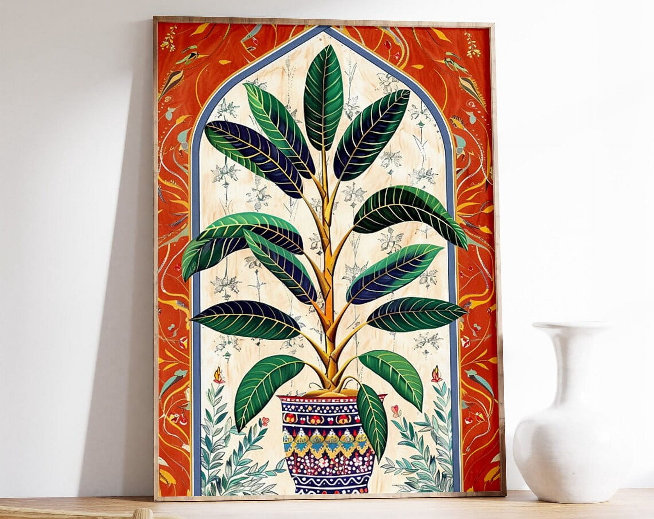 Islamic Floral Art Poster, Traditional Islamic Print, Islamic Artwork ...