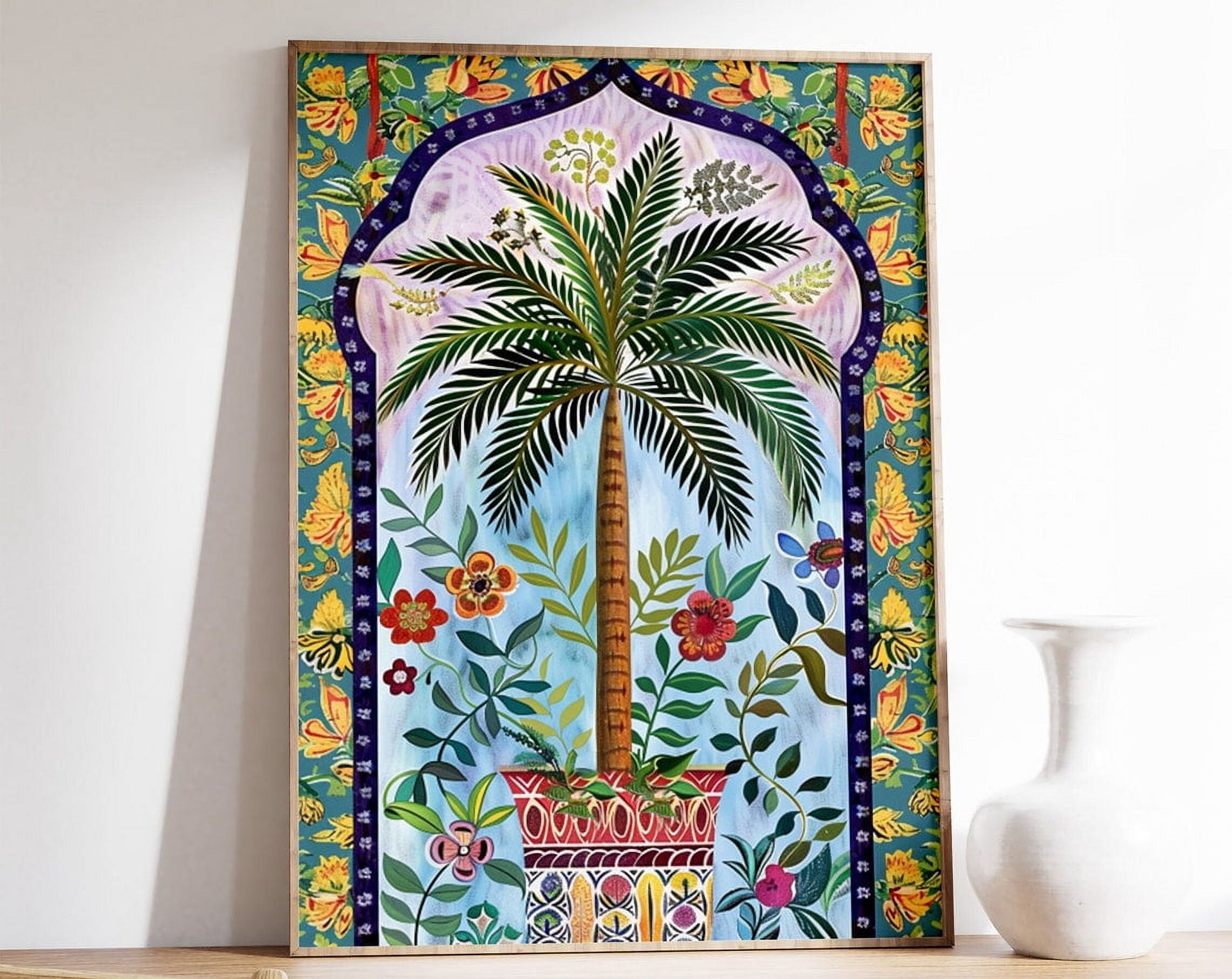 Islamic Floral Art Poster, Traditional Islamic Print, Islamic Artwork ...