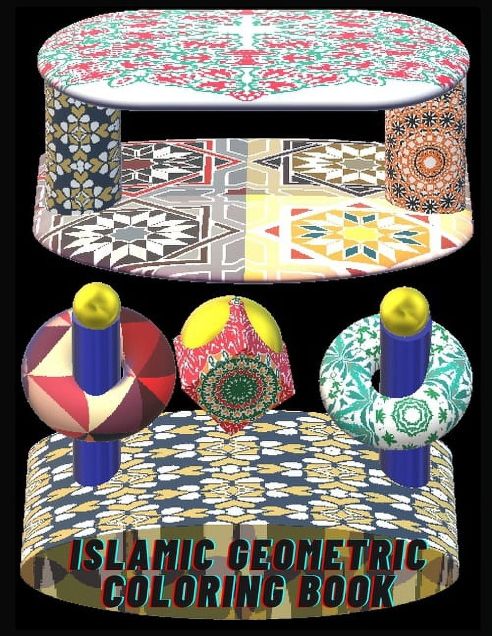 Islamic Geometric Coloring Book : Islamic Geometric Patterns Coloring ...