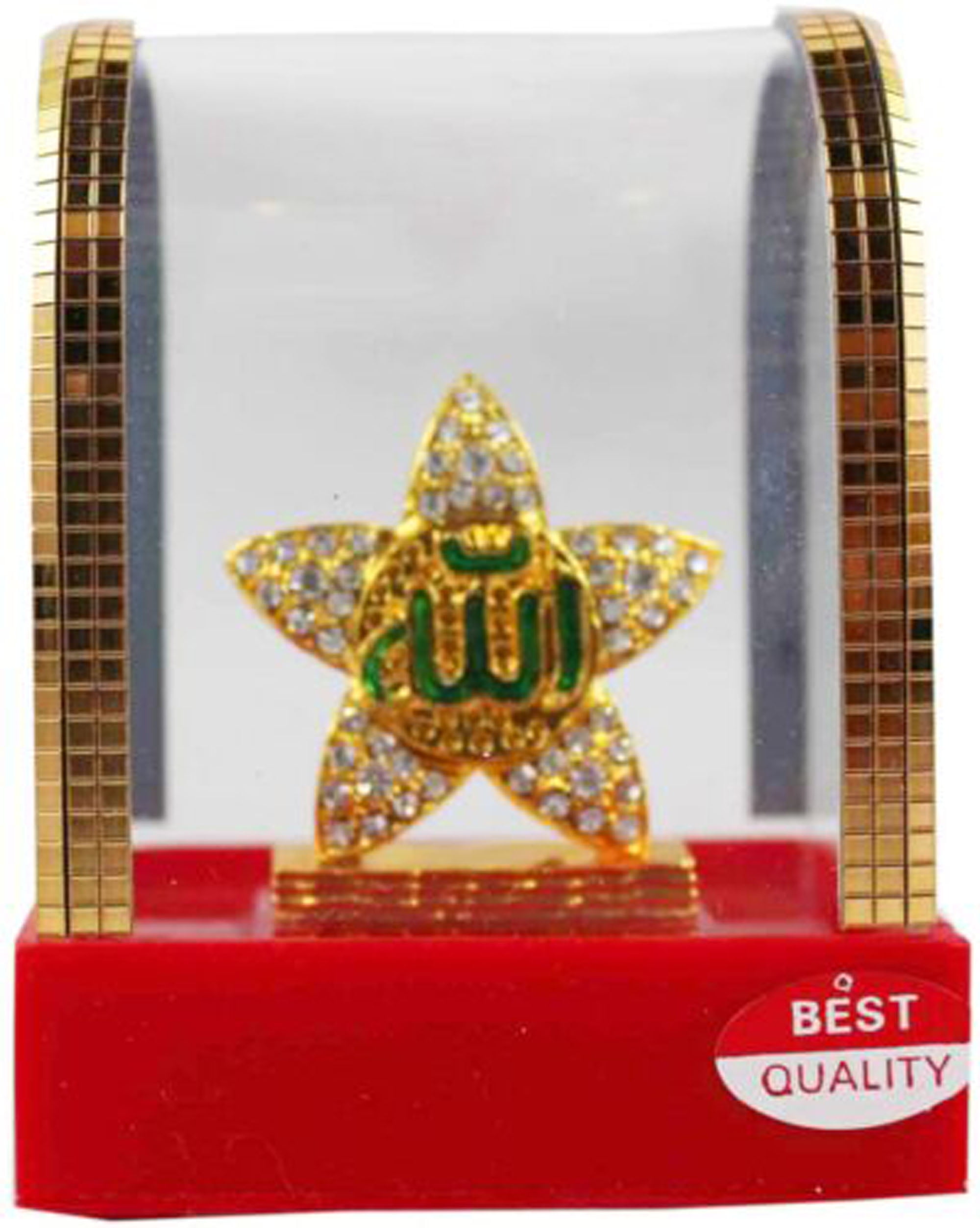 Islamic Idol Religious Symbol Allah Sign Figurine In Acrylic Box Statue ...