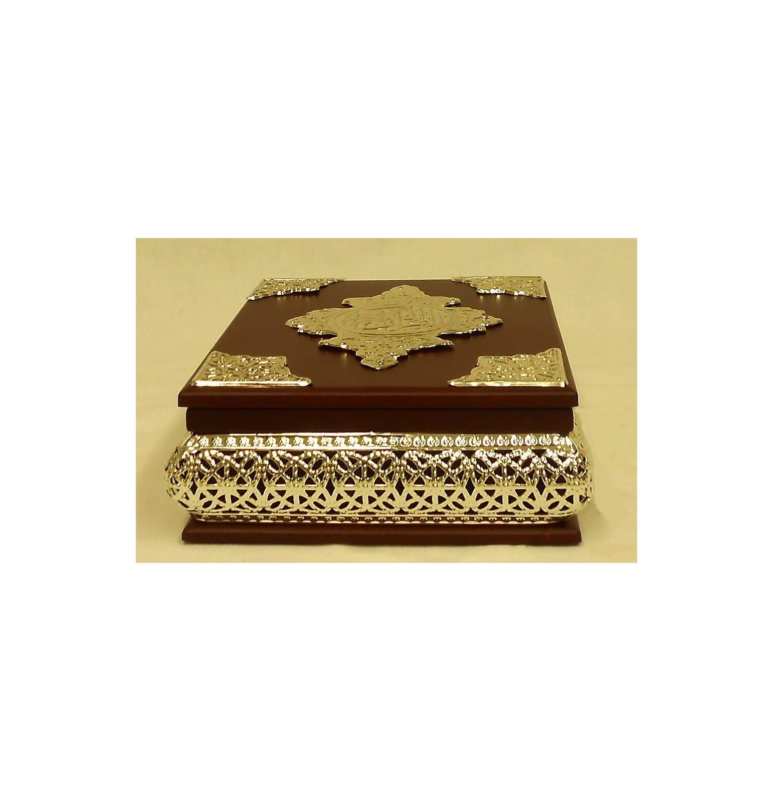 Islamic Muslim wood & resin Quran Medium Box, gift, favor Home ...