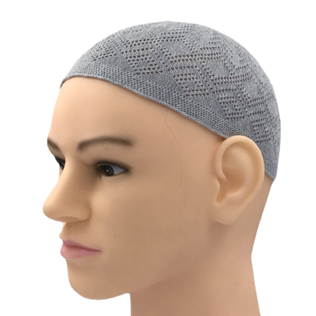Islamic Muslims Cototn Kufi Prayer Hat Taqiyah Takke Skull Caps Men ...