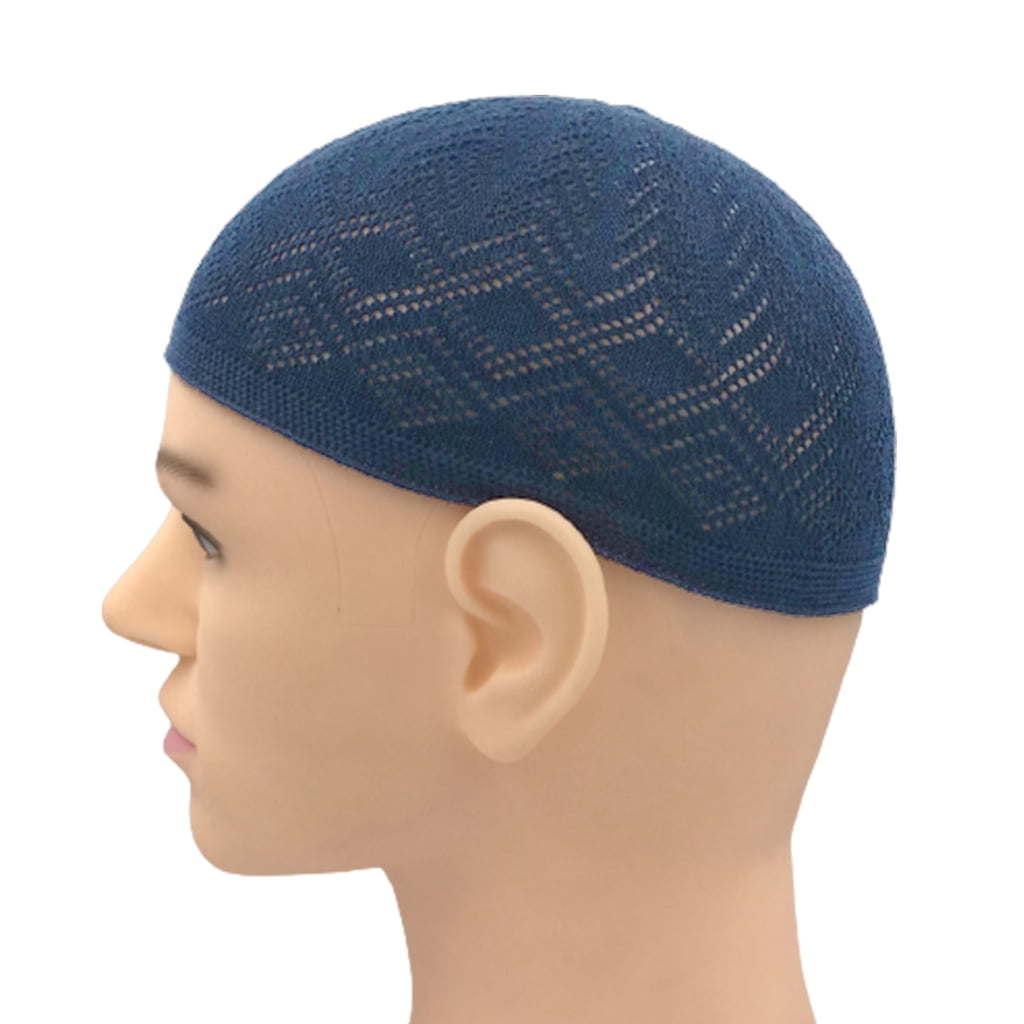 Islamic Muslims Cototn Kufi Prayer Hat Taqiyah Takke Skull Caps Men ...