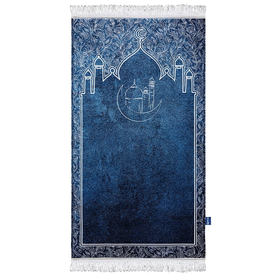 Islamic Navy Blue Original Prayer Mat - Walmart.com