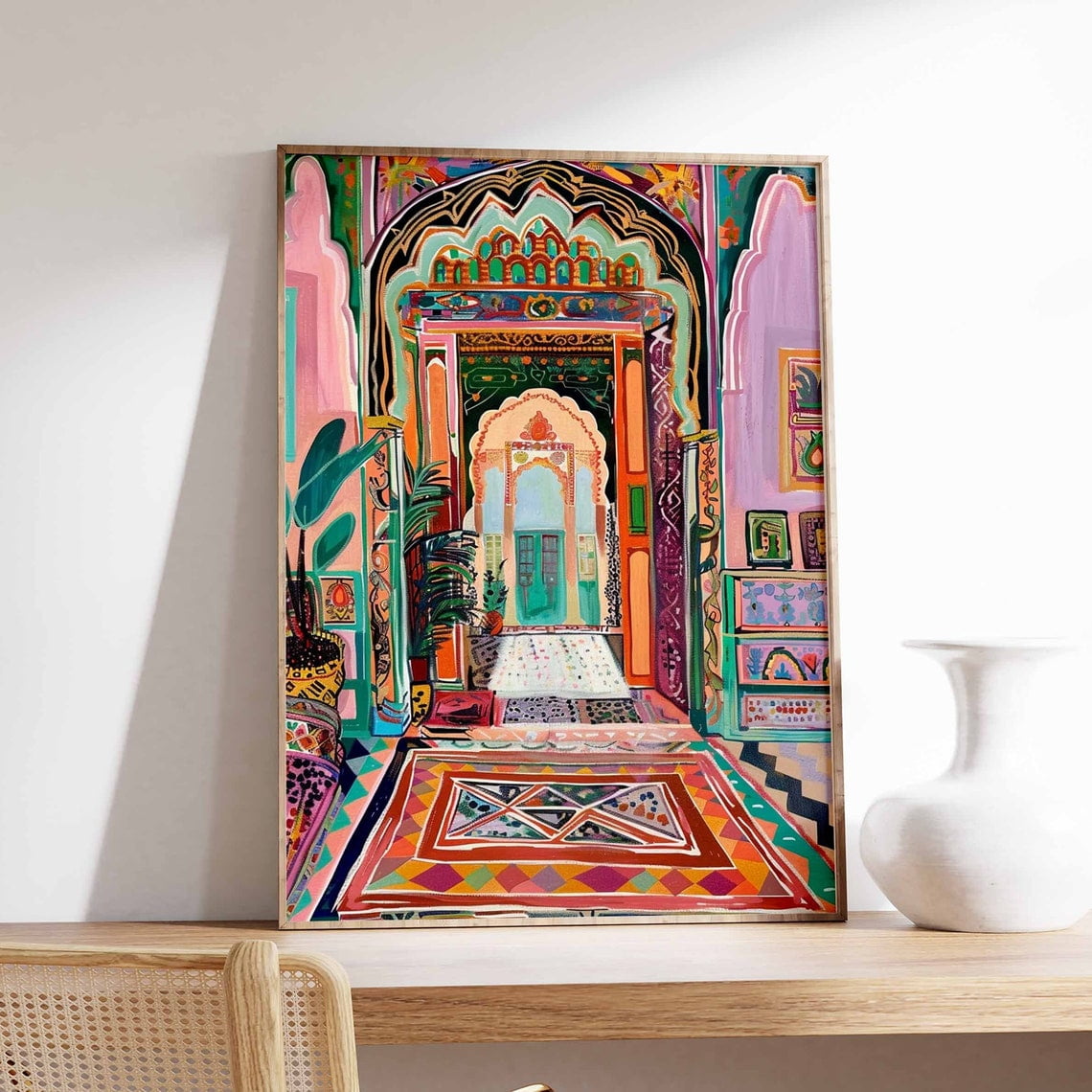 Islamic Poster, Middle Eastern Decor, Botanical Print, Arabic Wall Art ...