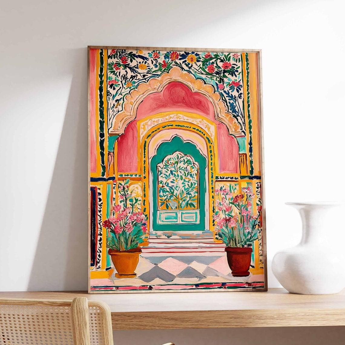 Islamic Poster, Middle Eastern Decor, Botanical Print, Arabic Wall Art ...