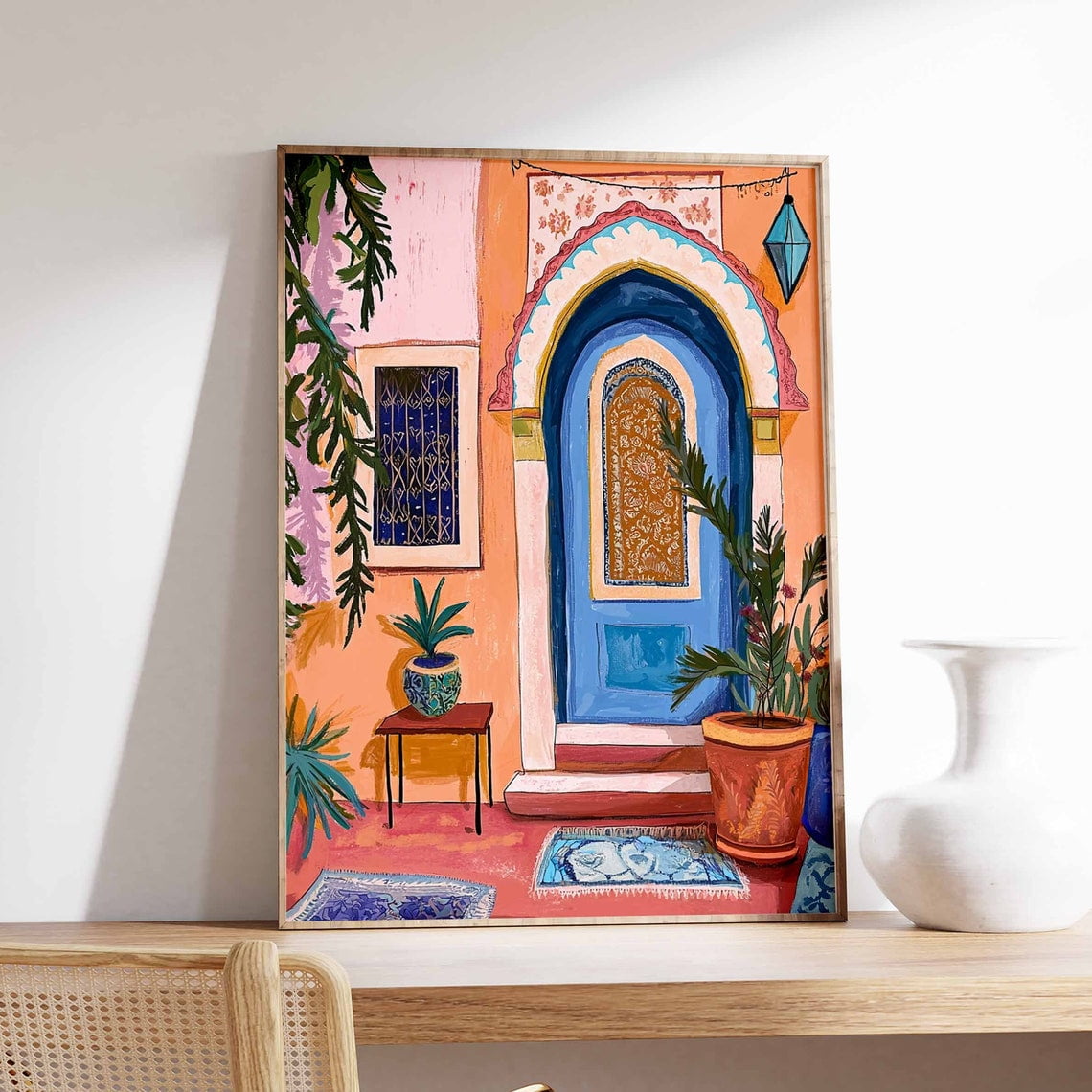 Islamic Poster, Middle Eastern Decor, Botanical Print, Arabic Wall Art ...