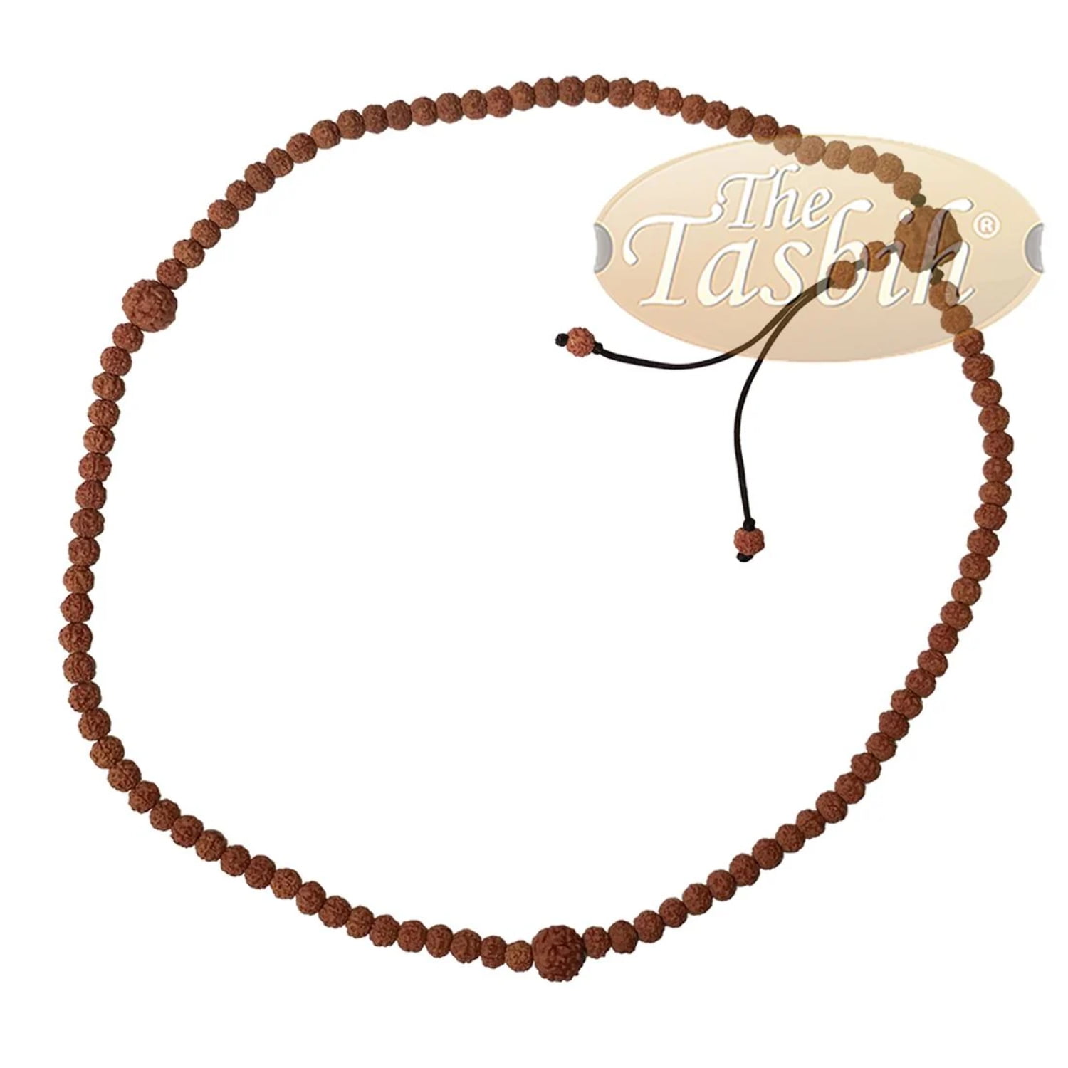 Islamic Prayer Small 7mm Jenitri Seed Tasbih with 99 Beads on Black ...