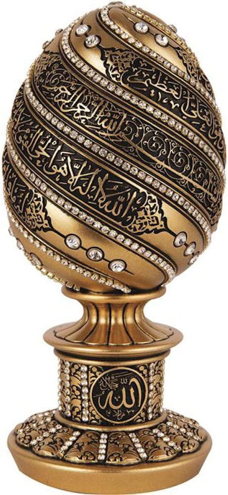 Islamic Table Decor Gift Egg Sculpture Statue Muslim Showpiece Home ...