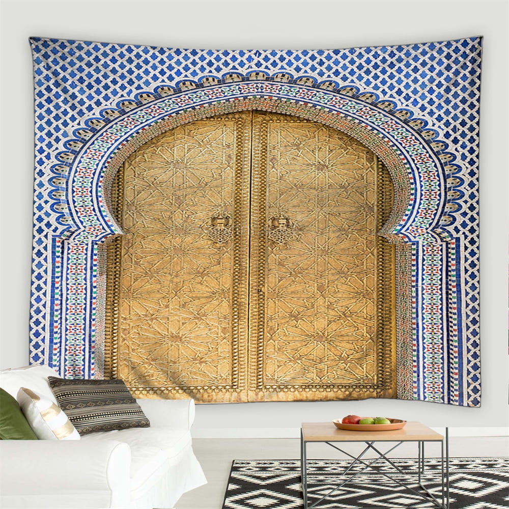Islamic Theme Tapestry Moroccan Architecture Tapestry Wall Hanging ...