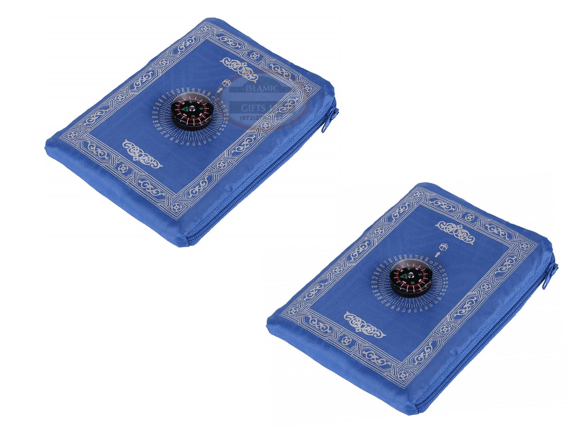 Islamic Travel Prayer Mat(Pack of 2) Islamic Prayer Rug Portable Travel ...