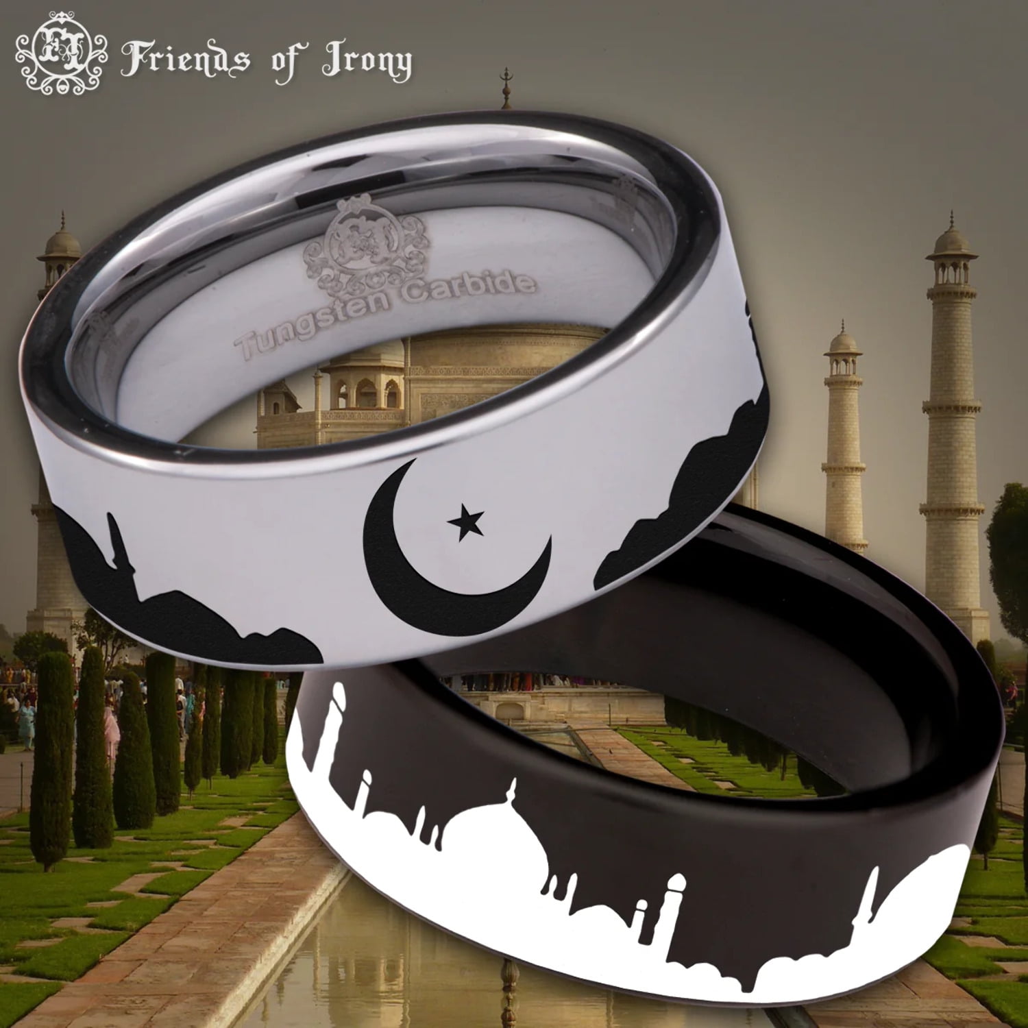 Islamic Tungsten Carbide Ring - Walmart.com