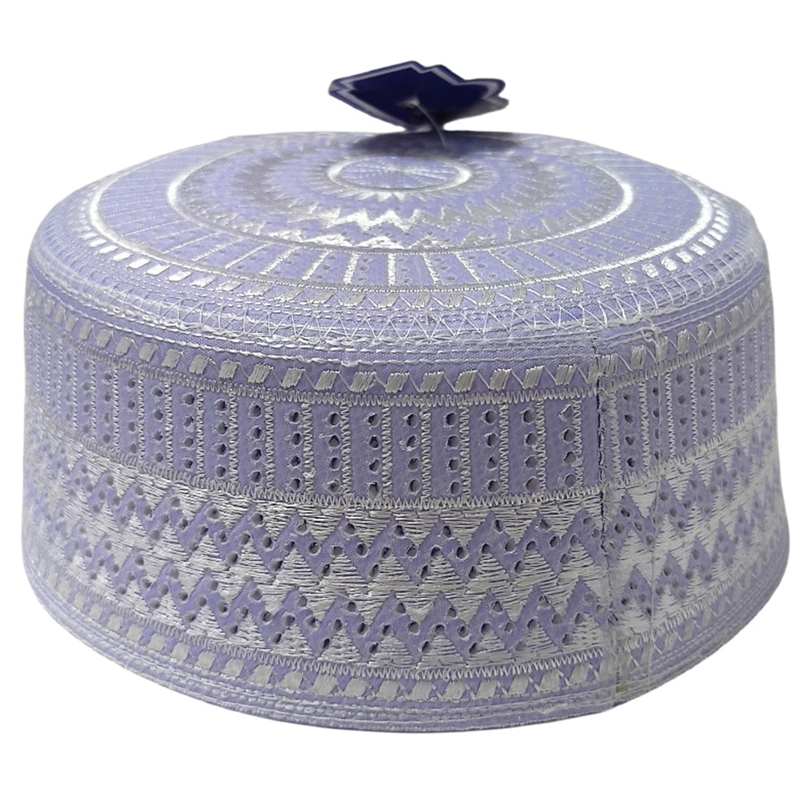 Islams Caps Round Kufi Hats Embroidered Cotton Turban Skull Hat Hijab ...