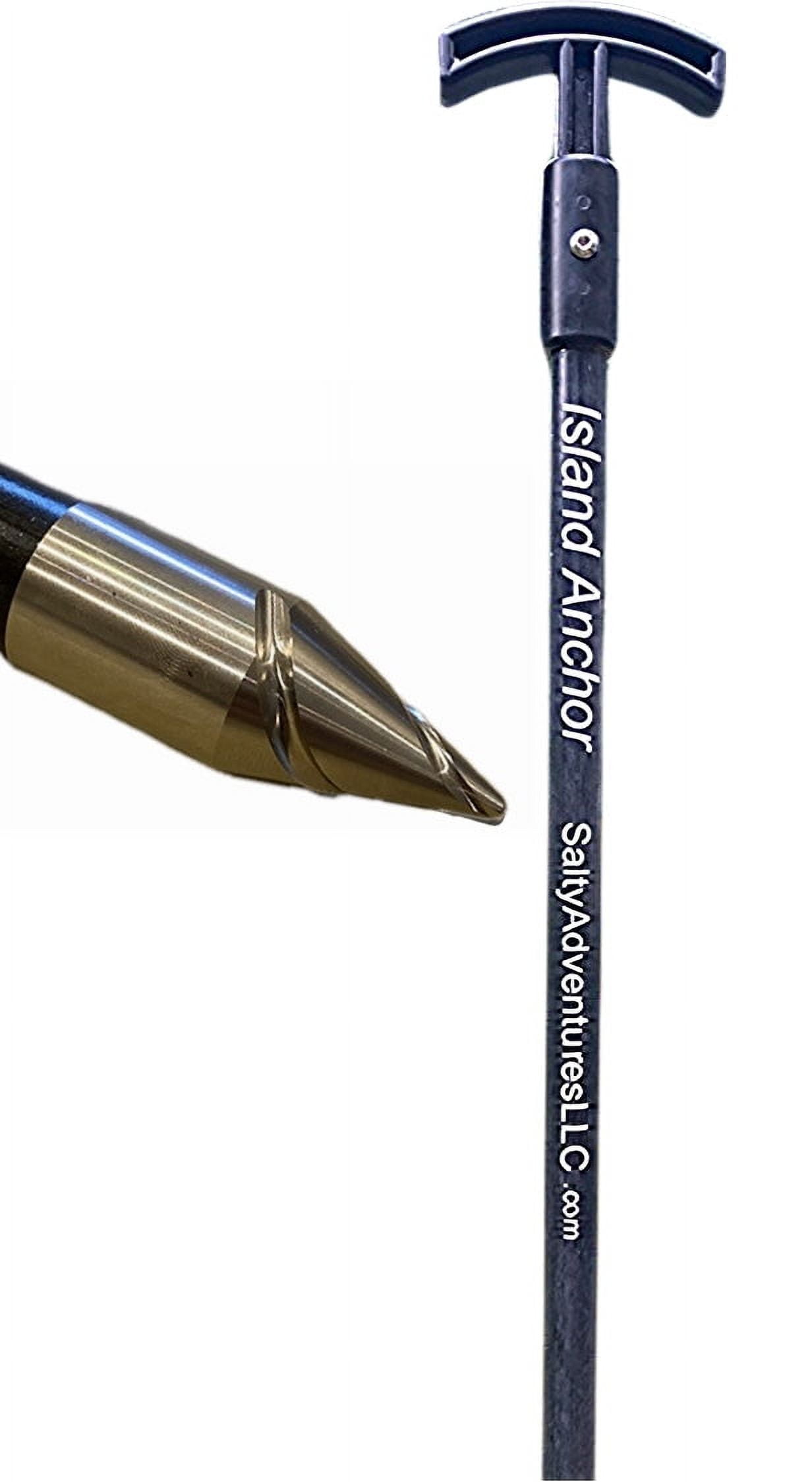 Island Anchor - 1" x 8' - Shallow Water Anchor Pole for Larger Boats ...