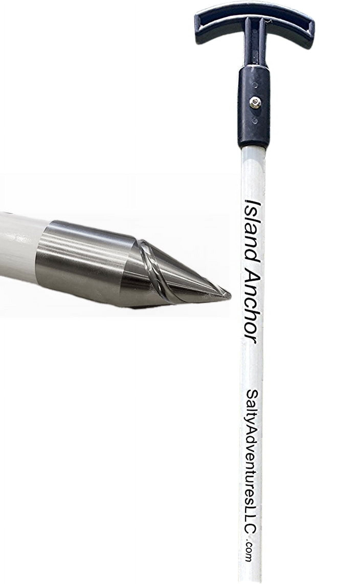 "Island Anchor - 1"" x 8' Shallow Water Anchor Pole for Larger Boats ...