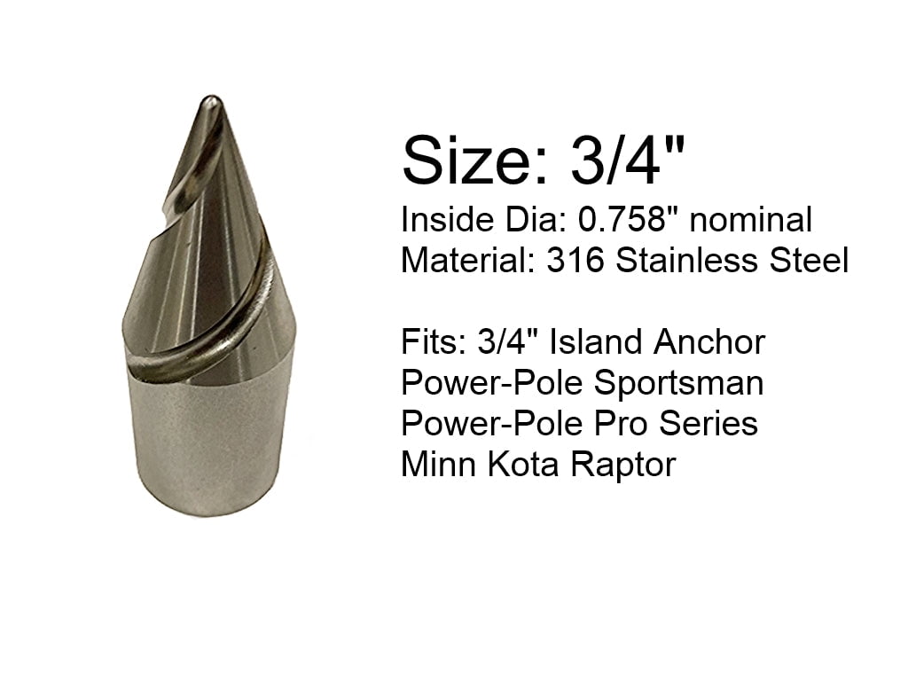 Island Anchor - Turbo Tip for 1", 7/8" or 3/4" Shallow Water Anchor ...