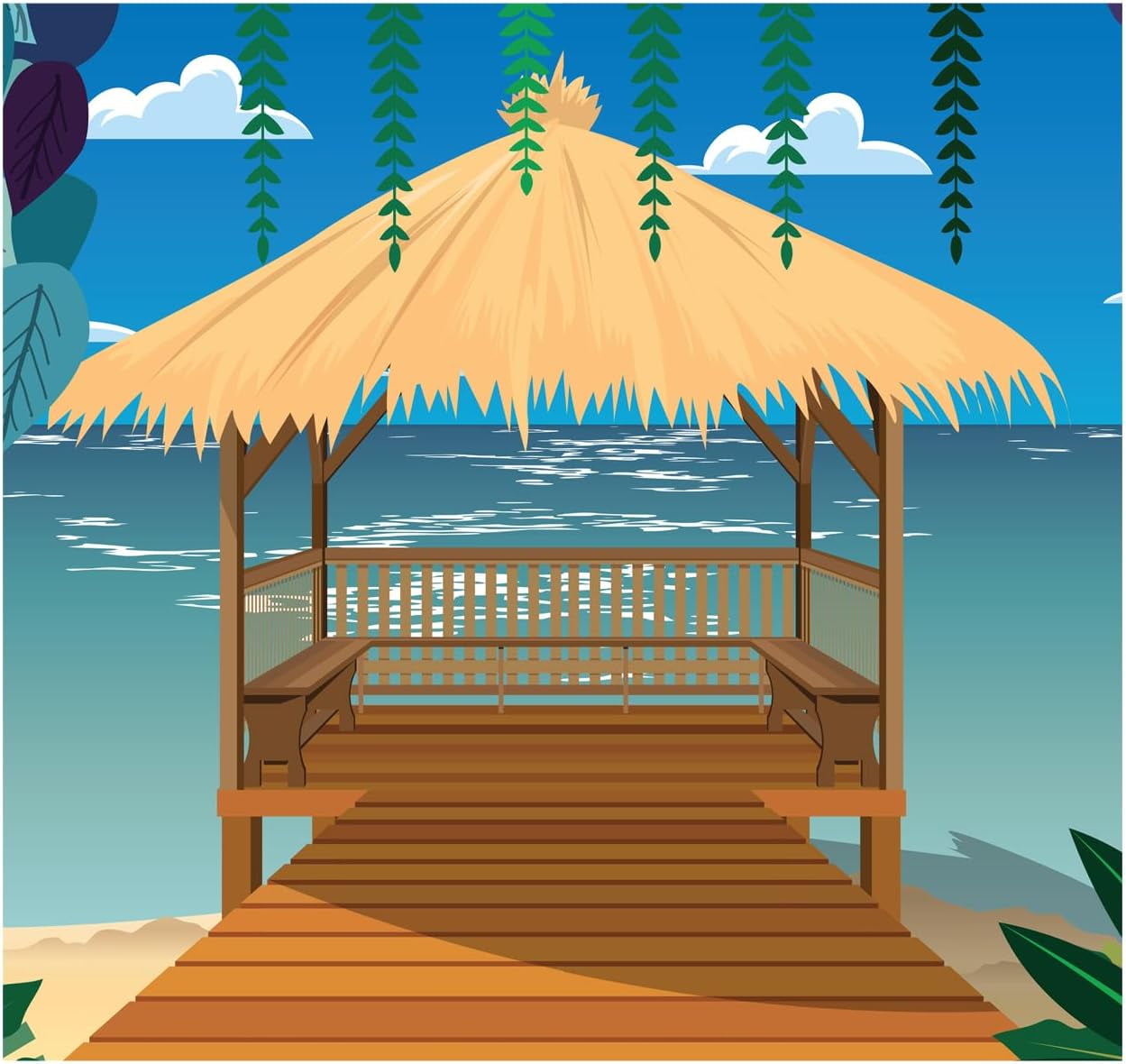 Island Backdrop Life Size Cardboard Cutout Standup - Walmart.com