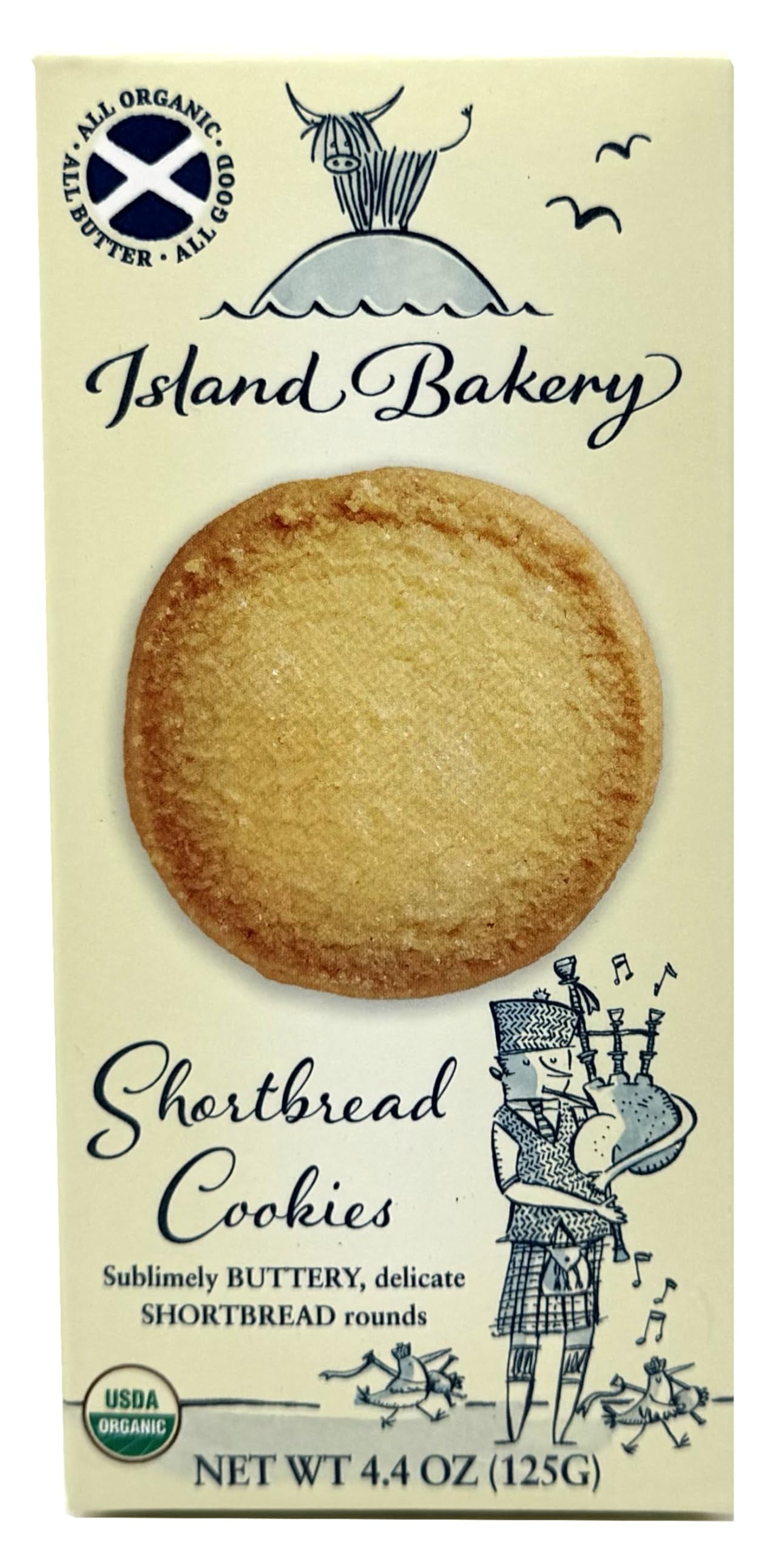 Island Bakery Organic Shortbread Cookies - Traditional KMC2Shortbread ...