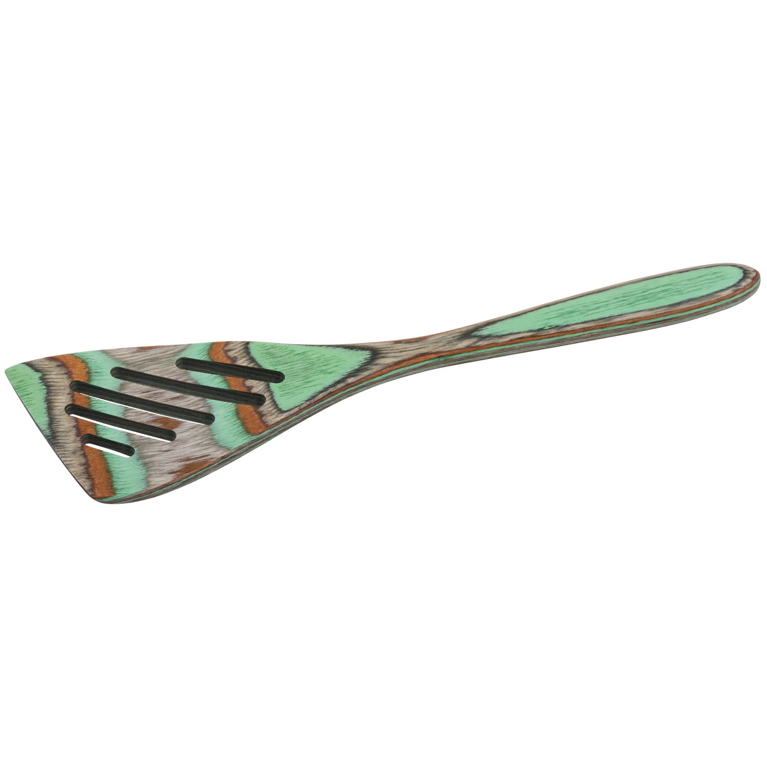 Island Bamboo 8-Inch Pakkawood Mini Slotted Spatula, Mint - Walmart.com