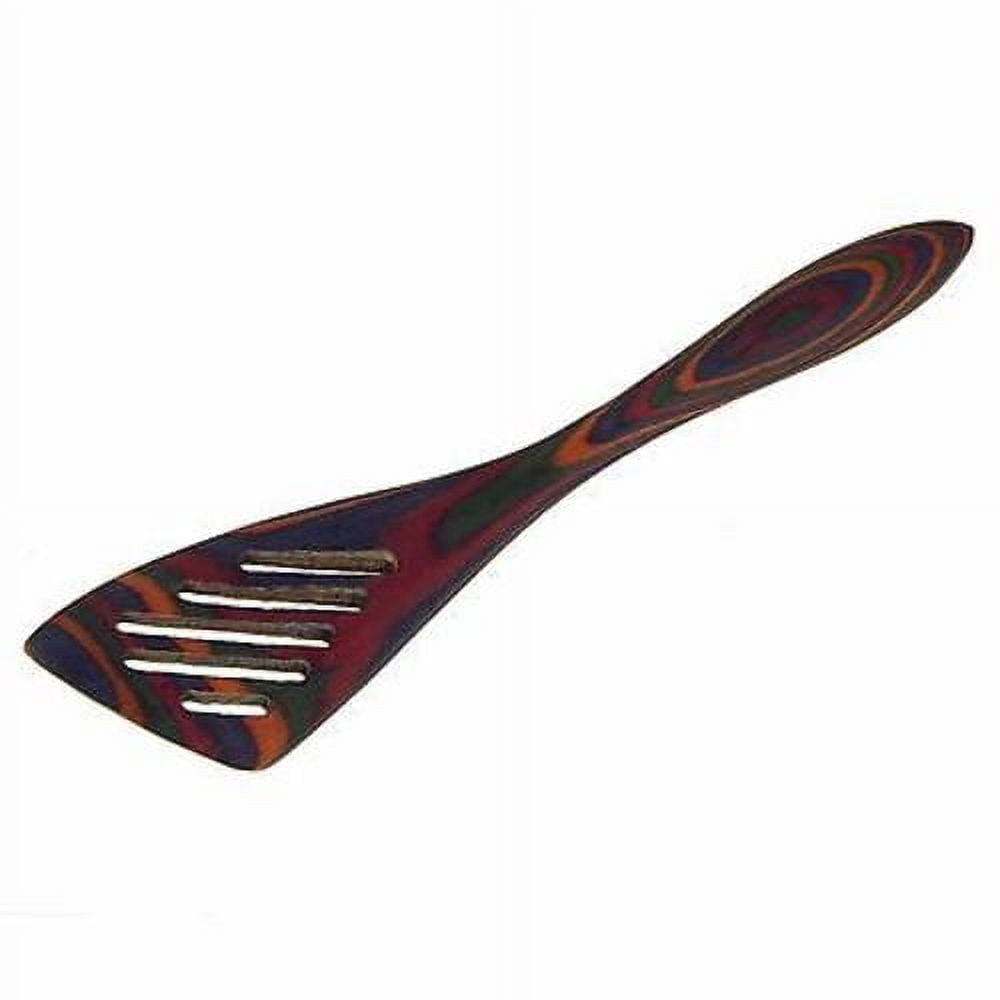 Island Bamboo 8-Inch Pakkawood Mini Slotted Spatula, Rainbow - Walmart.com