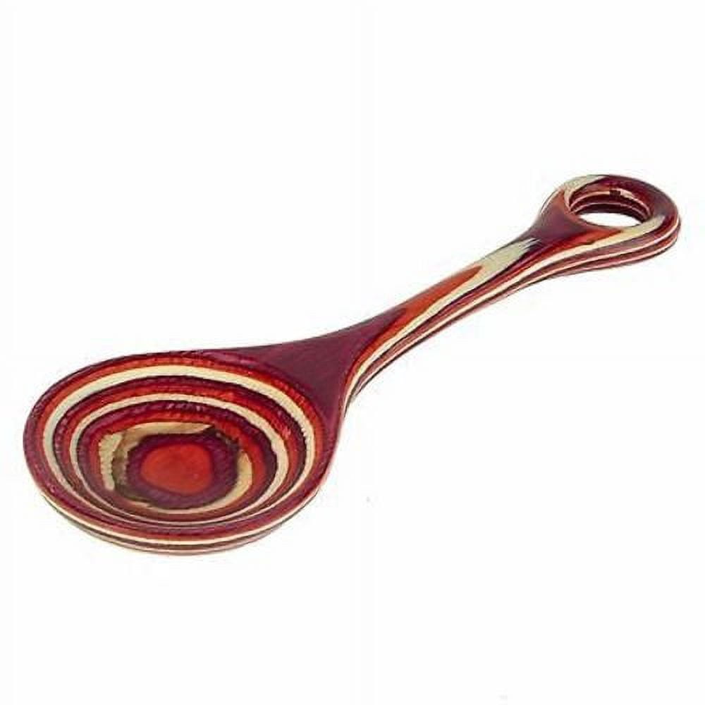 Island Bamboo 8-Inch Pakkawood Scoop Spoon, Red - Walmart.com