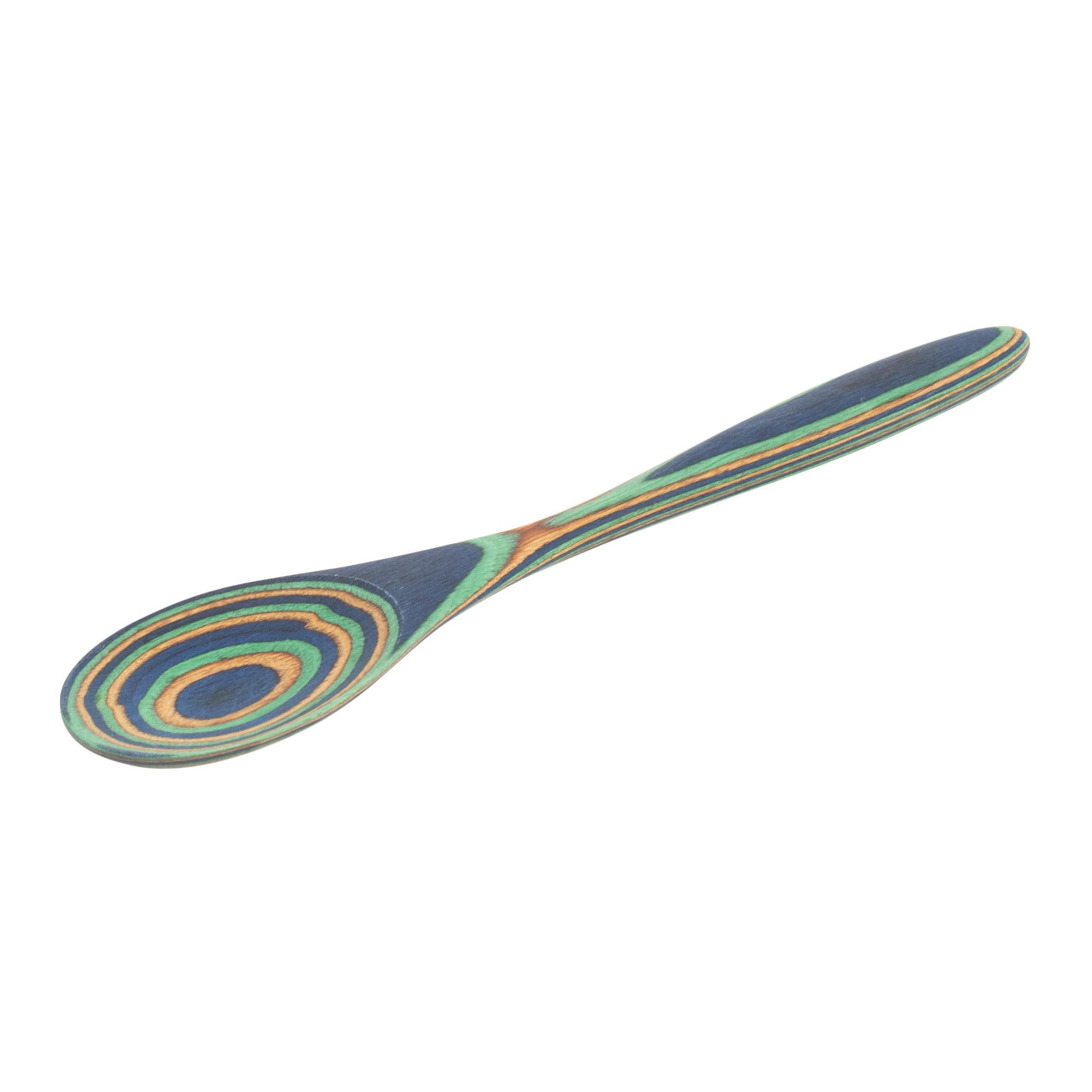 Island Bamboo Pakka Wood Mini Spoon (Peacock) - Walmart.com