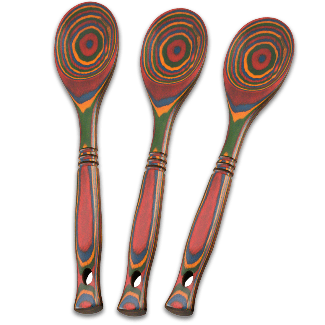 Island Bamboo Rainbow Spoon 3 Pack - Walmart.com