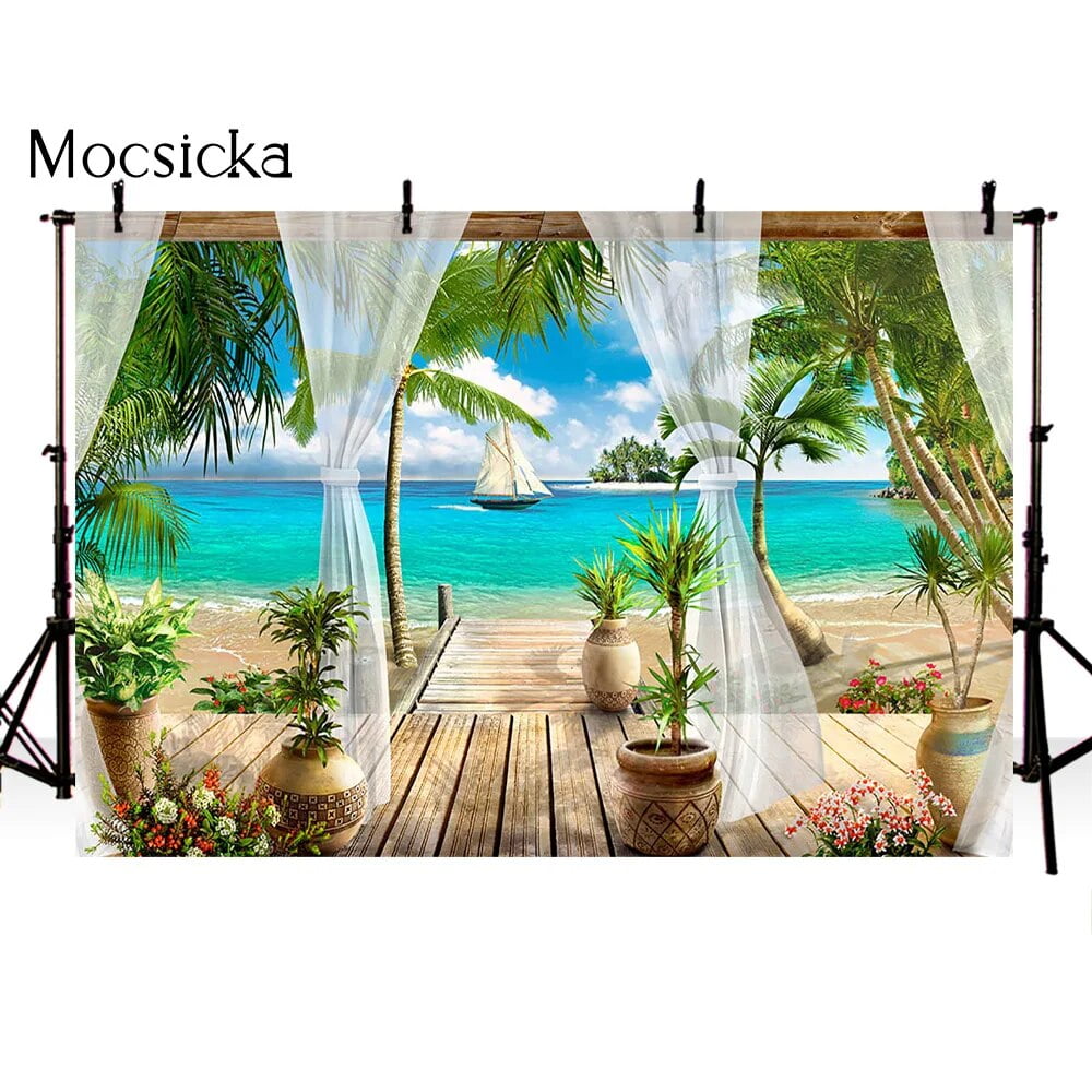 Island Beach Backdrop for Photography Newborn Adult Birthday Portrait ...