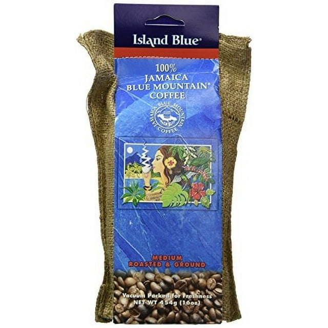 Island Blue 100 Jamaica Blue Mountain Ground Coffee 16oz - Walmart.com