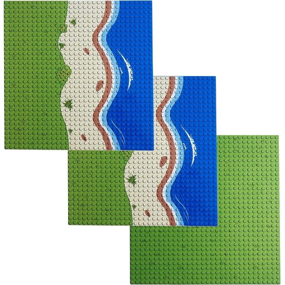 Island Building Block Base Plates Compatible with All Major Brands - 3 ...