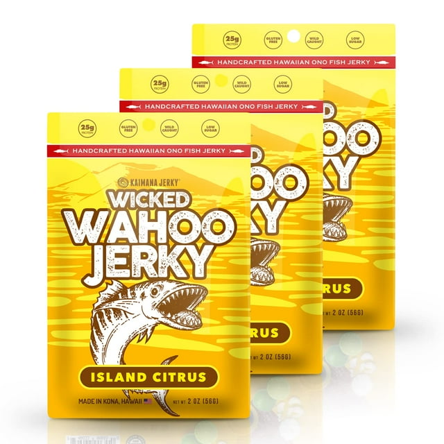 Island Citrus Wahoo Ono Fish Jerky BSL1 - Zesty Artisan Crafted ...