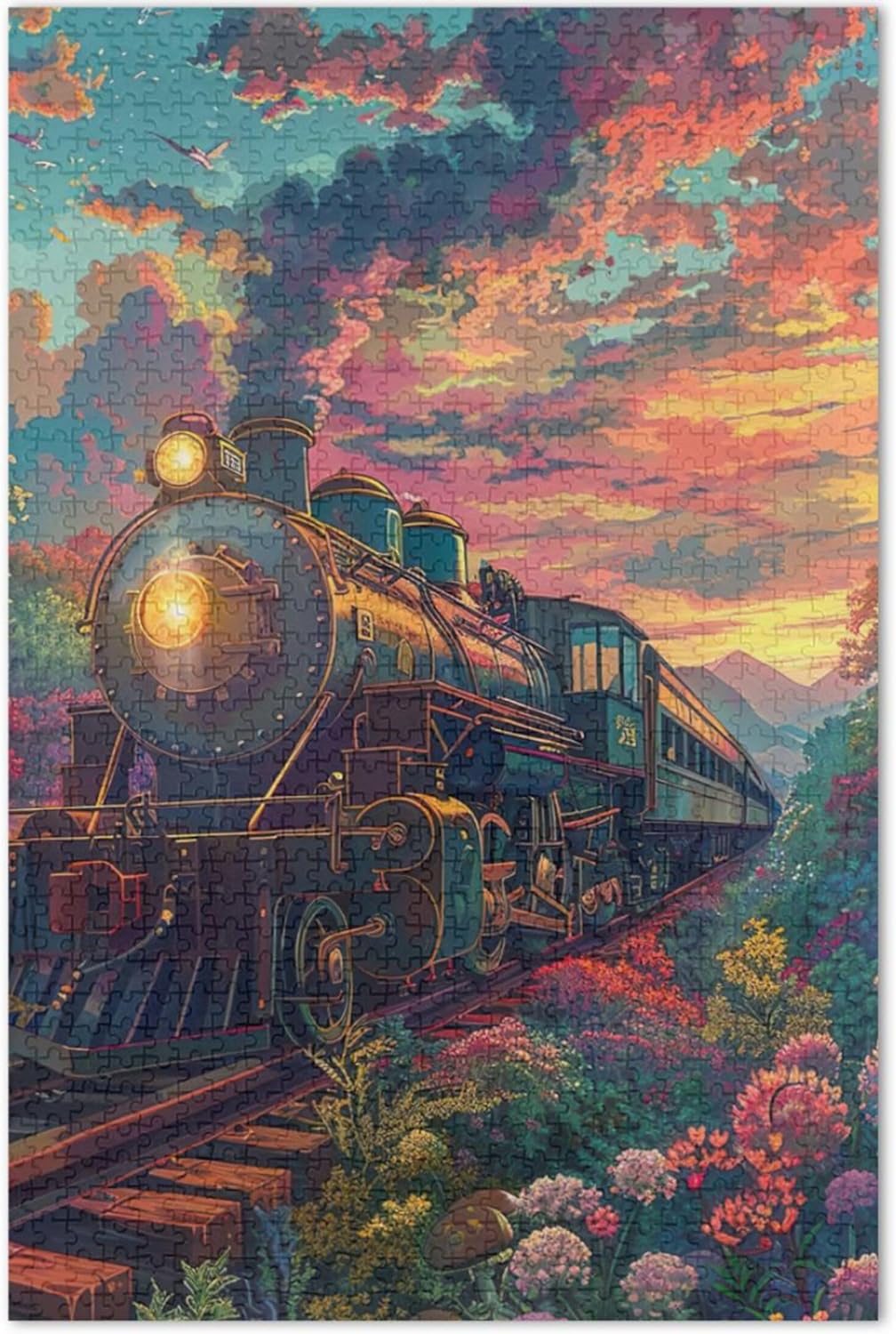 Island Cliffs Skyscape Scenery Adult Puzzles Jigsaw 500 Pieces Funny ...