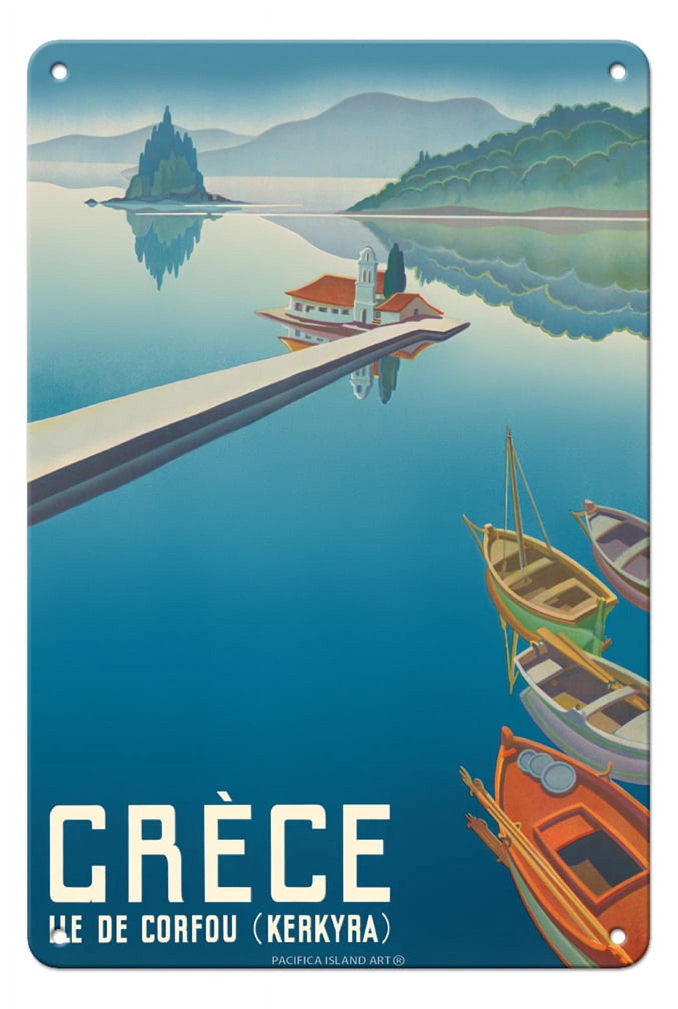 Island of Corfu (Kerkyra) - Greece (Gréce) - Vlacherna Monastery ...